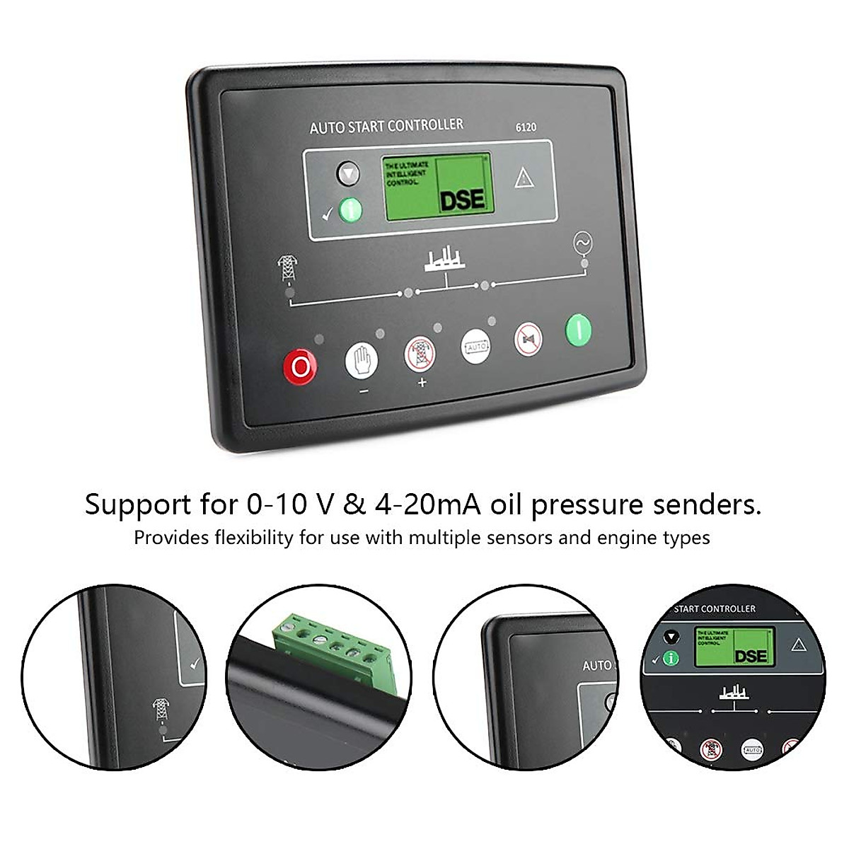 Generator Controller Module, DSE6120 Generator Control Panel LCD DisplayGenerator Controller Module