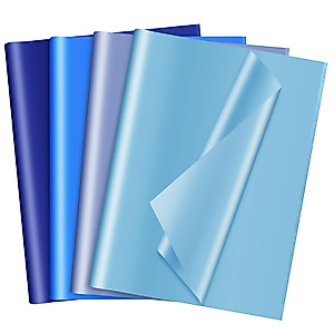 Hlonon 100 Sheets Blue Tissue Paper Bulk for Gift Bags, 20x12 Inches Tissue Paper Wrapping Paper Christmas Weddings Birthday Showers Arts Craft Party Favor Decoration