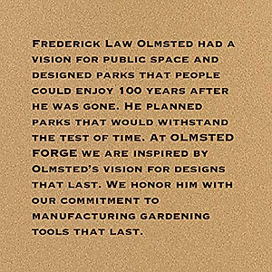 Olmsted Forge Garden Tool Set, 5 Pieces, Heavy Duty Powder Coated Steel, Cork Handle