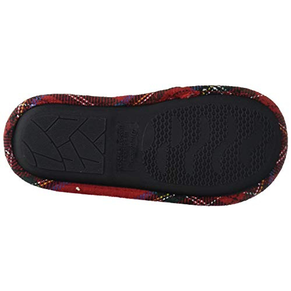 Dearfoams Kids Unisex Lil Bear Slipper, Big Bro Tartan Plaid, US 11-12 Toddler