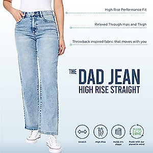WallFlower Women's Dad Denim High-Rise Insta Vintage Juniors Jeans, Truffle, 5