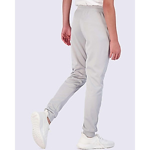 Real Essentials 3 Pack Boys Youth Active Teen Mesh Sweatpants Joggers Running Basketball School Track Pants Athletic Workout Gym Training Jogger Fit Kid Casual Pockets - Set 4,S(8)