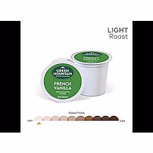 Green Mountain Coffee, French Vanilla, Single-Serve Keurig K-Cup Pods, Light Roast Coffee, 48 Count (2 Boxes of 24 Pods)