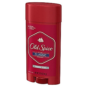 Old Spice Deodorant 3.25 Ounce Classic Original Round Stick (96ml) (3 Pack)
