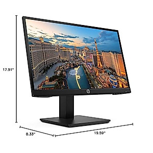 HP P22h G4 22 Inch Class Monitor 2-Pack, FHD 1920 x 1080, LED Backlit, IPS, Vesa Compatible, Anti-Glare, Tilt (HDMI, VGA and DisplayPort) for Home and Office