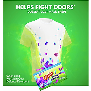 Gain + Odor Defense Dryer Sheets, Super Fresh Blast Scent Fabric Softener Sheets, 240 ct