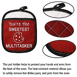 Teacher Appreciation Gift You’re The Sweet Multitasker Pot Holder Teacher Gift (Sweet Multitasker Red)