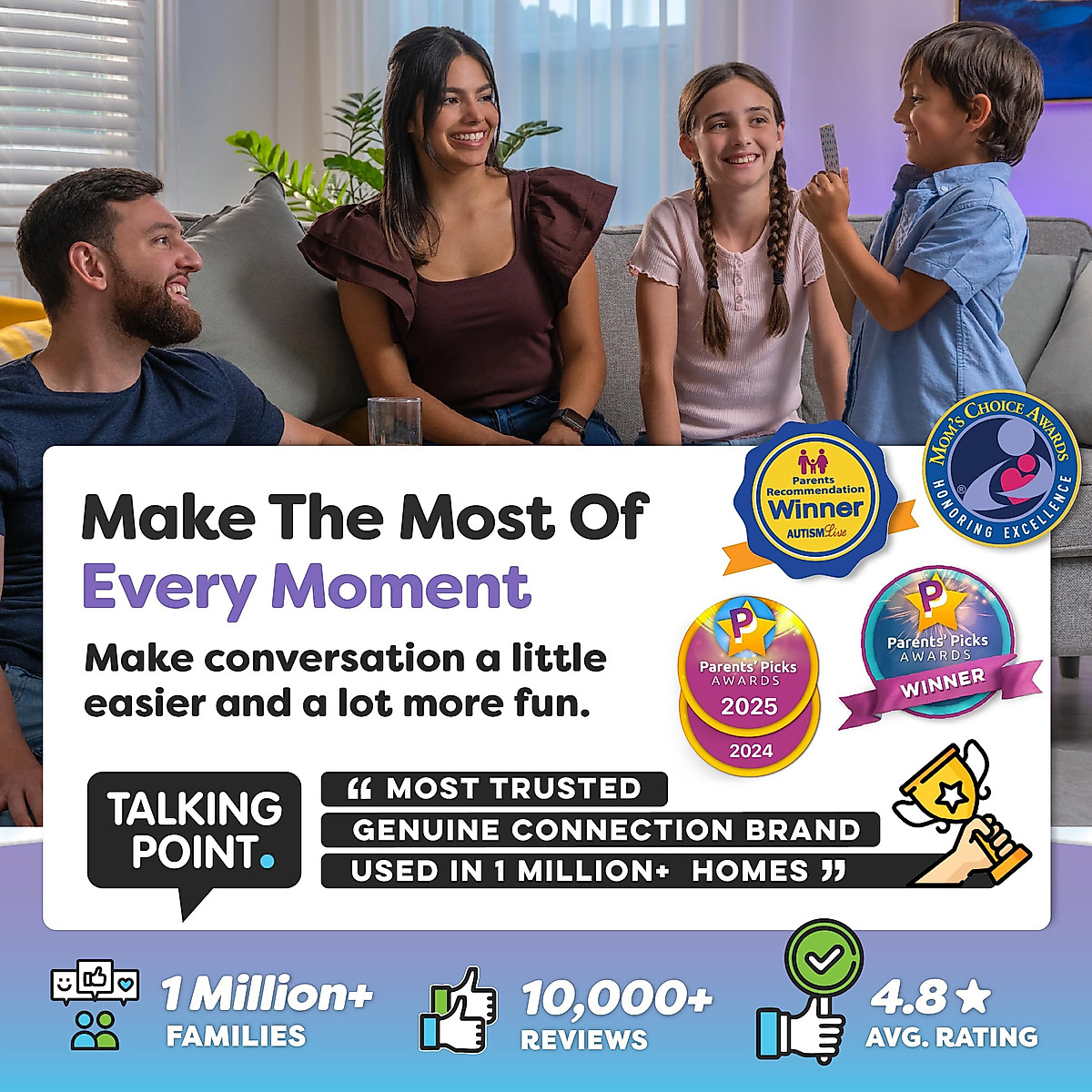 200 Kids Conversation Cards - Help Kids Put Down Tablets and Phones - Get Children to Enjoy Talking and Listening - Great for Car Rides and Family Dinners - A New Way for Kids to Express Themselves