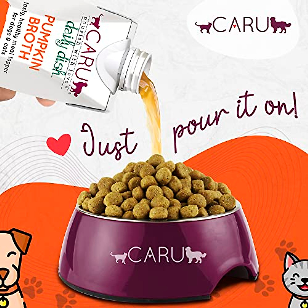CARU - Daily Dish Pumpkin Broth Meal Topper for Dogs & Cats - Savory Pour-Over Broth - 1.1 lbs.