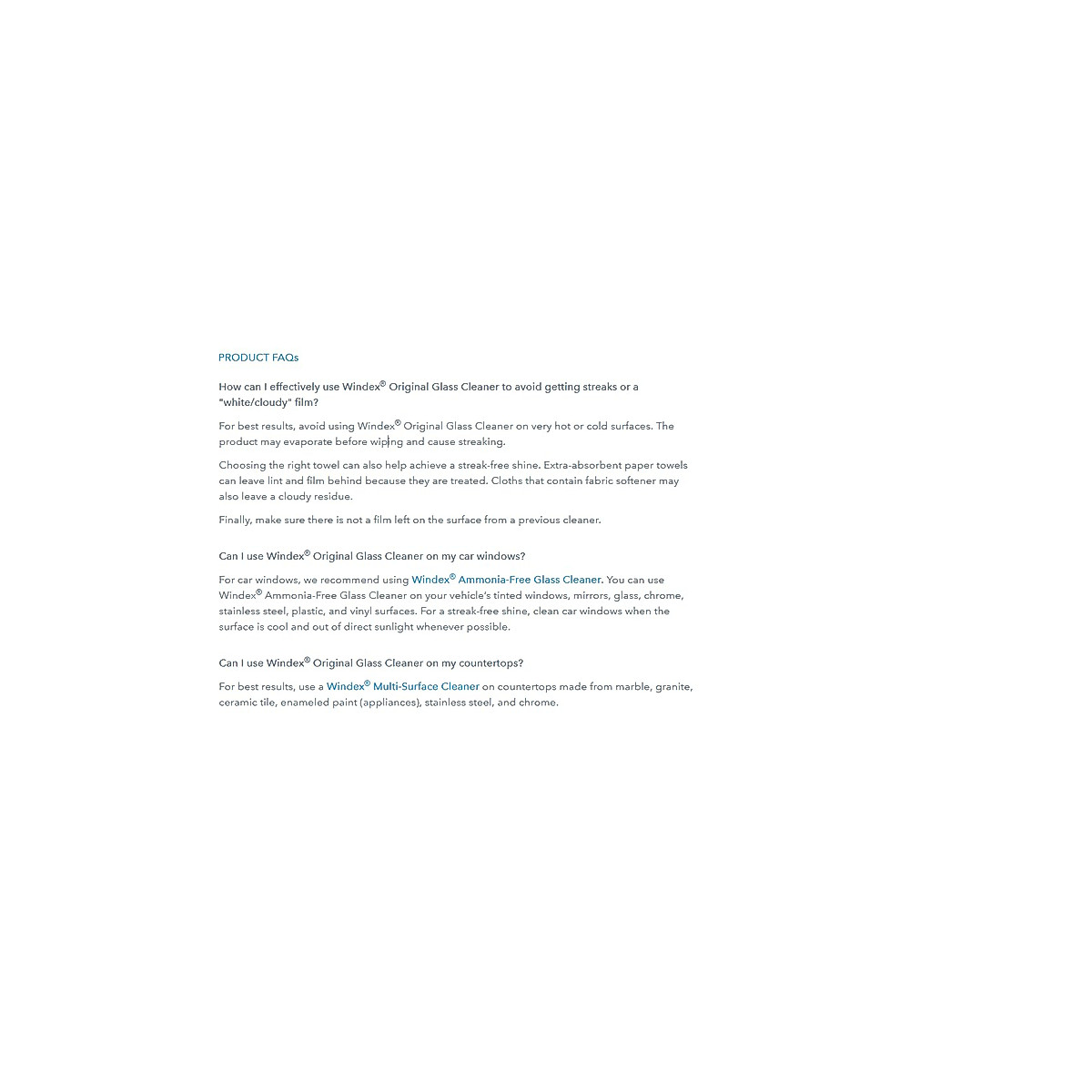 Windex Glass and Window Cleaner Spray Bottle, Original Blue, 23 fl oz