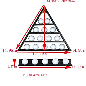 Golf Ball Display Case,Hole in One Golf Ball Display Case,for Display and Collection Golf Ball Display Case Wall Mount，Black(Wood)