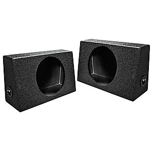 Q Power QBomb Single 10 Inch Sealed Subwoofer Sub Boxes Bedliner Spray, 2-Pack
