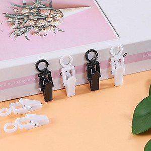 Eibhbuyey 10 Pieces Hanging Laundry Hooks Clip Hanging Towel Clips Strong Clips with Hanger Hook for Curtain