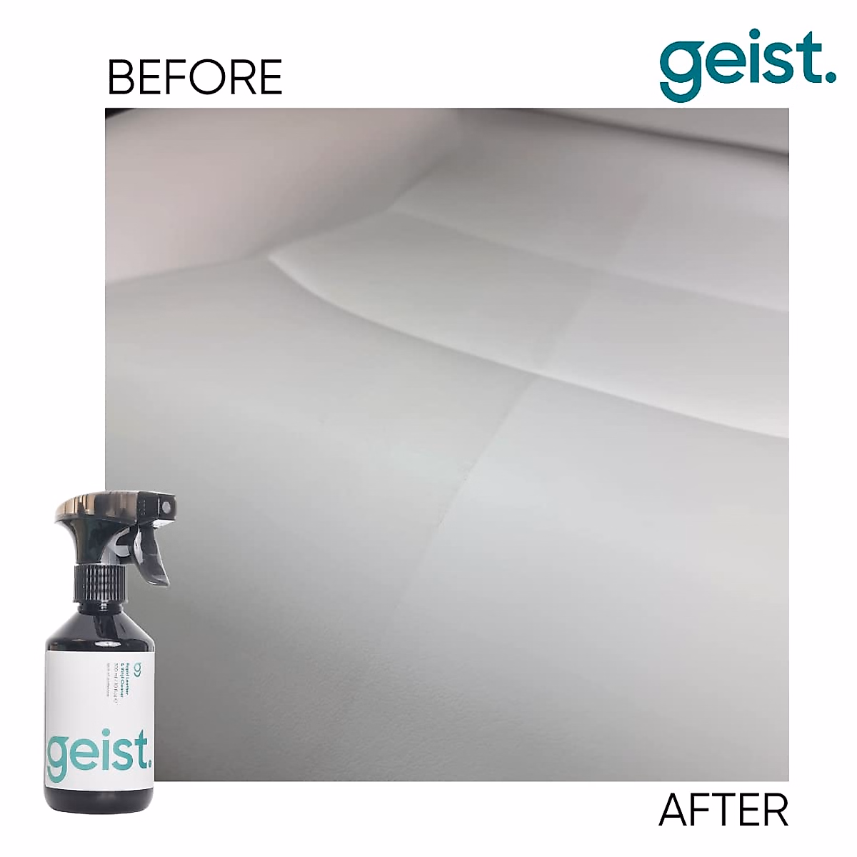 Geist. 3 Minus Care Kit for Leather & Vinyl | Clean and Shield from dye Transfer & Abrasion Damage | for car Interior, Furniture, Apparel, Shoes and Bags