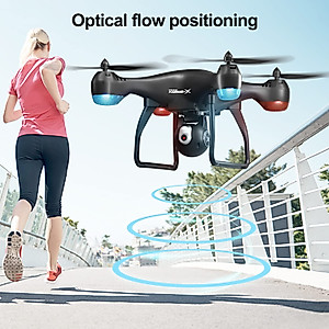4DRC F1 GPS 4K Drone with Camera for Adults, FPV 5G WiFi FPV RC Quadcopter Beginners,with Auto Return Home, Altitude Hold and GPS Follow Me, Waypoint Fly,2 Batteries, 30 Mins Long Flight,Black