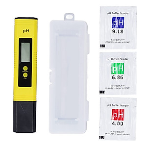 Water Quality Tester, Portable PH Tester 0 to 14ph Auto Backlit Accurate Measurement for Greenhouse