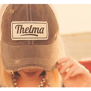 VINTAGE LIFE Best Friends Baseball Cap for Women Funny Trucker Hat Cute Distressed Ball Caps (Thelma, Black)