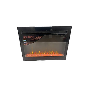 Fireplace - 26" - Flat Front - Elfire - RV26D80M-C1 - w/Crystal Ember Bed & Remote, Suggested Replacement for EF-30B