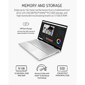 HP Pavilion x360 15.6 inch 2-in-1 Laptop PC, 11th Gen Intel Core i5-1135G7, 12 GB RAM, 256 GB SSD Storage, Full HD IPS Micro-Edge Display, Windows 10 Home, HD Webcam, Audio by B&O (15-er0010nr, 2021)
