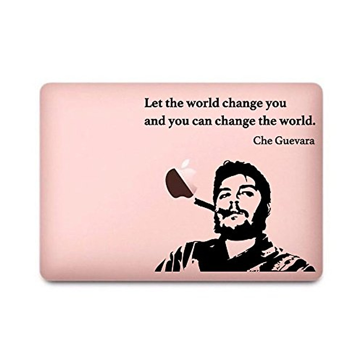 WOLFING MacBook Sticker Art Sticker Skin Sticker Che Guevara Chegebara Smoking sigar Black 15" 279