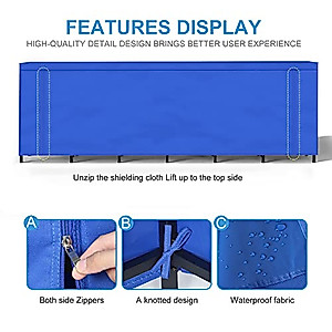 NANANARDOSO 8ft Firewood Rack Outdoor with Cover Combo Set Waterproof for Wood Storage, Adjustable Fire Log Stacker Stand, Heavy Duty Firewood Log Rack Holder for Fireplace Lumber Storage