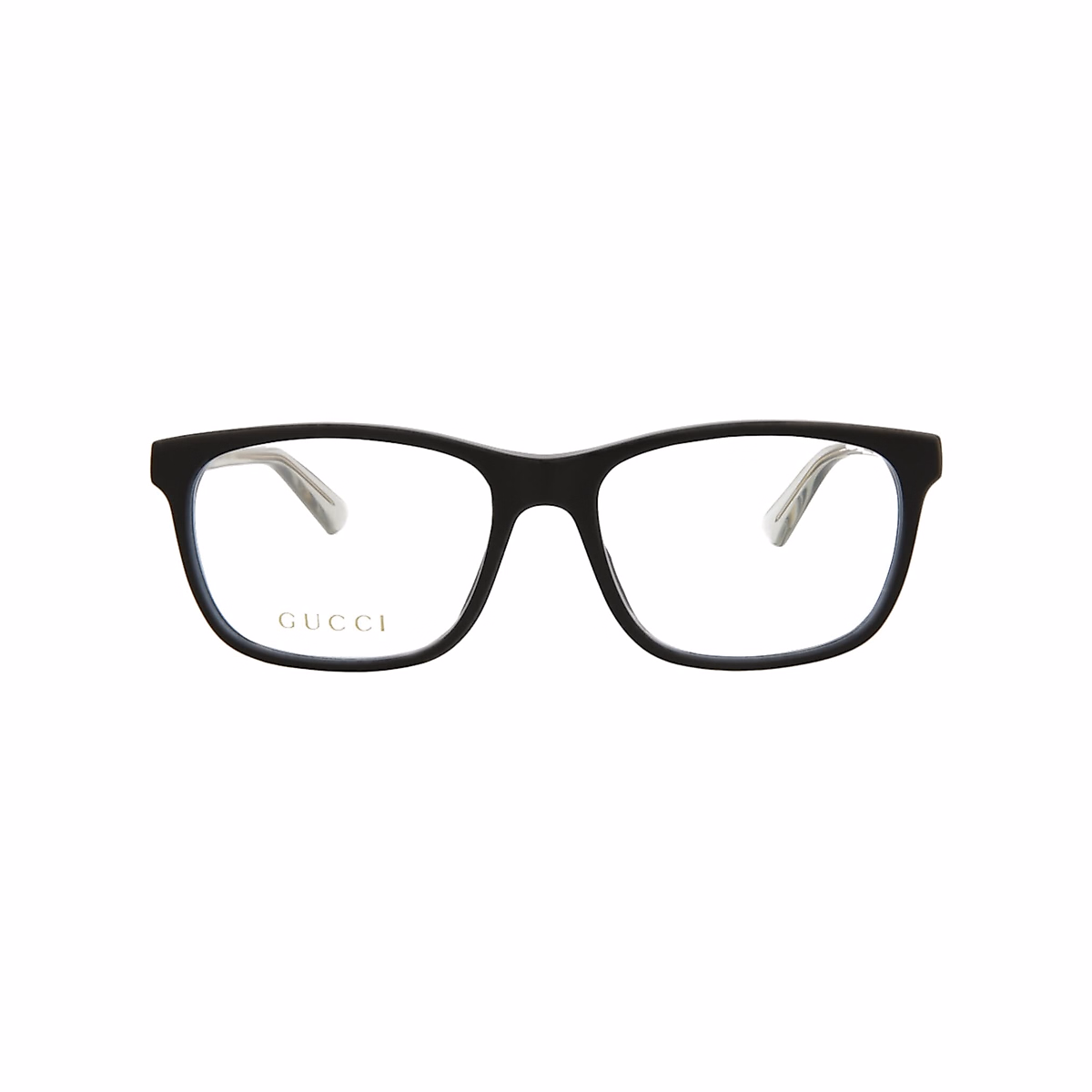 Gucci Square/Rectangle Optical Frames Black Black Transparent Luxury Eyewear Made In Italy Acetate Frame Designer Fashion for Everyday Luxury
