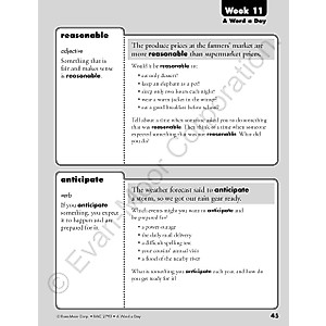 A Word a Day, Grade 3 Teacher Edition