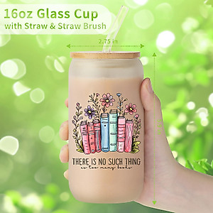 Book Lovers Gifts - Bookish Gifts for Book Lovers Women - Book Club Gifts for Readers Bookworms Bookaholics Teacher Librarian Writer Book Themed Reading Gifts - Birthday Christmas 16Oz Reading Cup