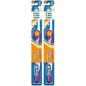 Oral-B Complete Deep Clean Toothbrush, 35 Soft (Colors Vary) - Pack of 2