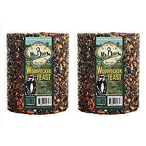 2-Pack of Mr. Bird Woodpecker Feast Large Wild Bird Seed Cylinder 4 lbs. 2 oz.