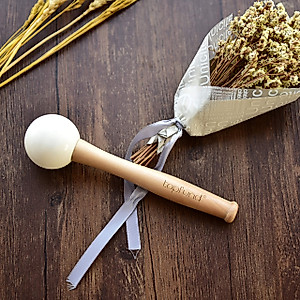 TOPFUND Crystal Singing Bowl Medium Rubber Mallet