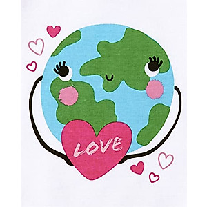 The Children's Place,And Toddler Girl Short Sleeve Top and Pants 100% Cotton 2 Piece Pajama Sets,Baby-Girls,Lt Bubblegum 2 Pack,5T