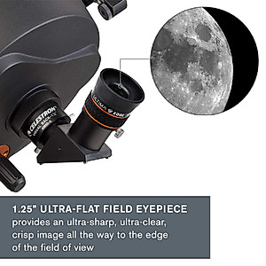 Celestron Ultima Edge - 10mm Flat Field Eyepiece - 1.25" & 93428 X-Cel LX 1.25-Inch 3X Barlow Lens (Black)