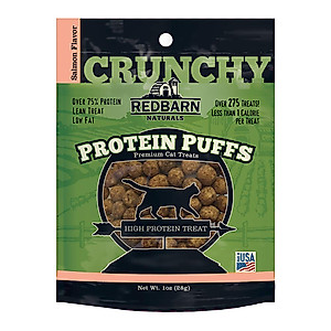 Redbarn Pet Products 700083 Protein Puffs Cat Salmon Dry-Pet-Food, 1 Oz