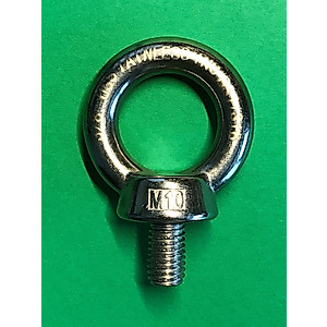 US STAINLESS Stainless Steel 316 Lifting Eye Bolt 10mm M10 Marine Grade Heavy Duty