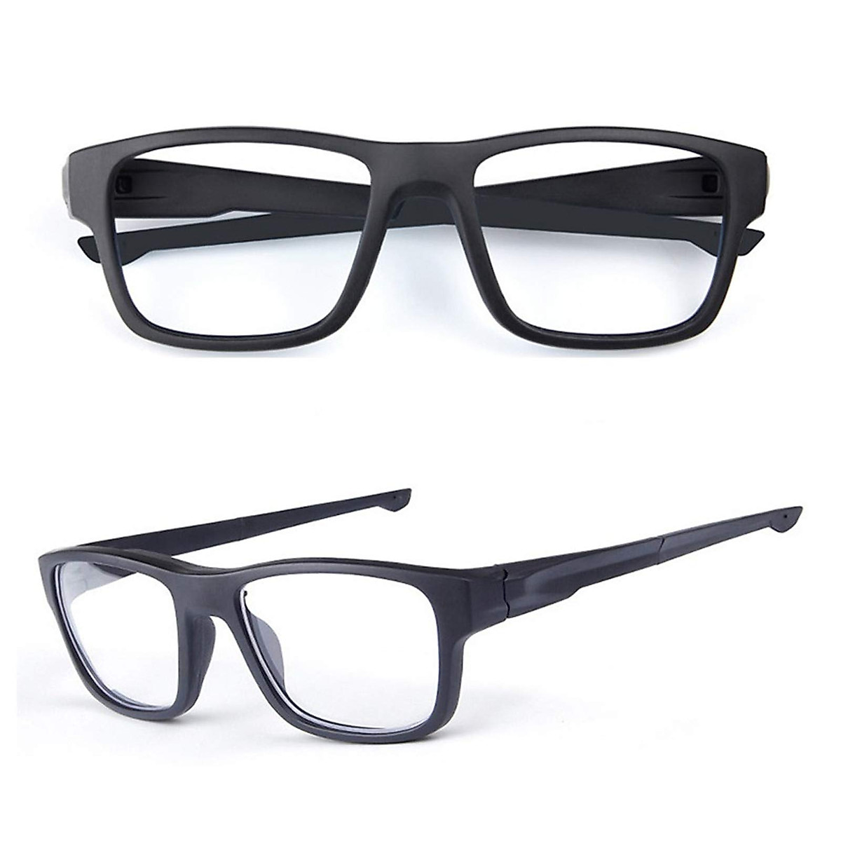 Mcolics Sports Glasses, Basketball Football Soccer Racketball Goggles for Men & Women, Anti-Fog Safety Protective Eyewear (Black)