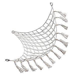 Veemoon Triangular Net Bag Decor Stuffed Sloth Plush Nursery Holder Net Corner Hammock Organizer Dirty Clothes Storage Hammock Wall Hanging Net Display Net