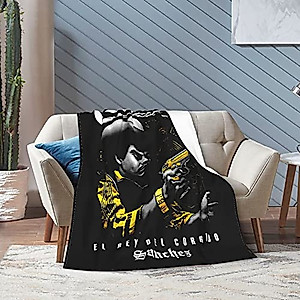 Jenniarner Flannel Plush Nice Throw Blanket, Mexican Chalino Singer Compose SáNchez Throw for Fall Chair, Ultra Cozy and Large Wrinkle-Resistant 50"x40"