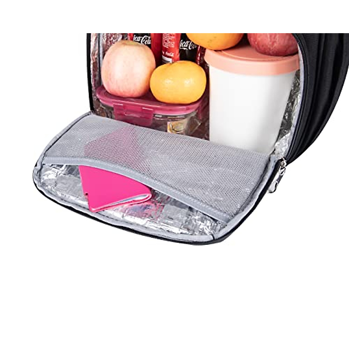 KROSER Lunch Backpack 15.6 inch Laptop Backpack with USB Port Insulated Cooler Backpack for Men and Women, Outdoor Lunch Bag for School Work Hiking Beach Picnic Trip