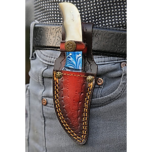 KNIFEIFY skinner fixed blade Knife: Handcrafted Elegance with Bone Handle - Perfect for Collectors and Outdoor Enthusiasts (CAMEL BONE)