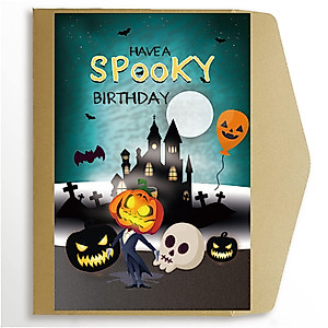 Goroar Spooky Birthday Card, Halloween Birthday Card, October Birthday Card, Have A Spooky Birthday