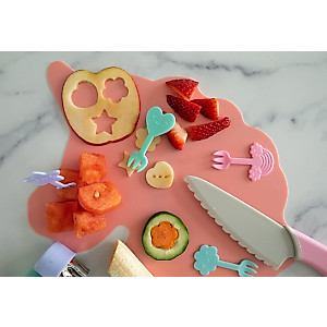 Handstand Kitchen Unicorn Char-cute-rie 18-piece Charcuterie Set for Kid Safe Cooking