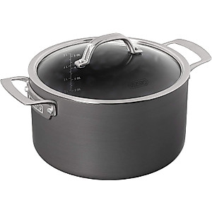 Viking Culinary Hard Anodized Nonstick Dutch Oven, 6 Quart, Includes Glass Lid, Dishwasher, Oven Safe, Works on All Cooktops including Induction