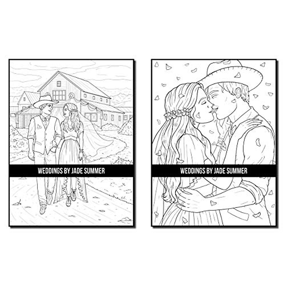 Weddings: An Adult Coloring Book with Beautiful Brides, Handsome Grooms, Lovely Flowers, Romantic Scenes and More!