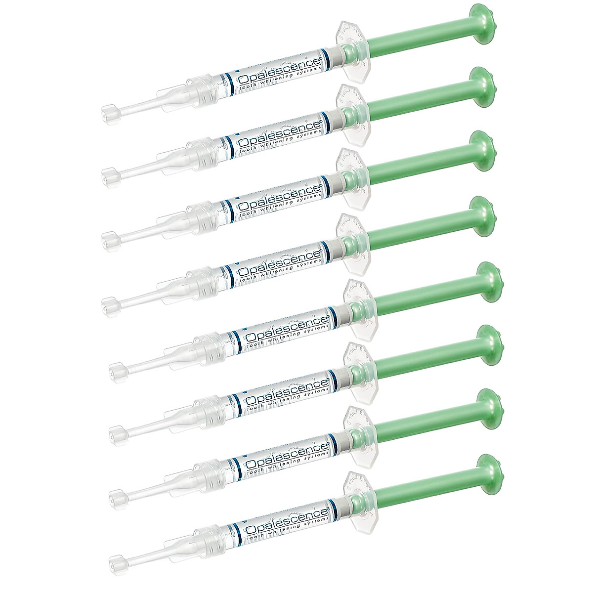 Opalescence 35% Gel Syringes Teeth Whitening - Refill Kit (4 Packs / 8 Count) Carbamide Peroxide. Made by Ultradent, in Cool Mint Flavor. Tooth Whitening Refill Syringes 5197-4