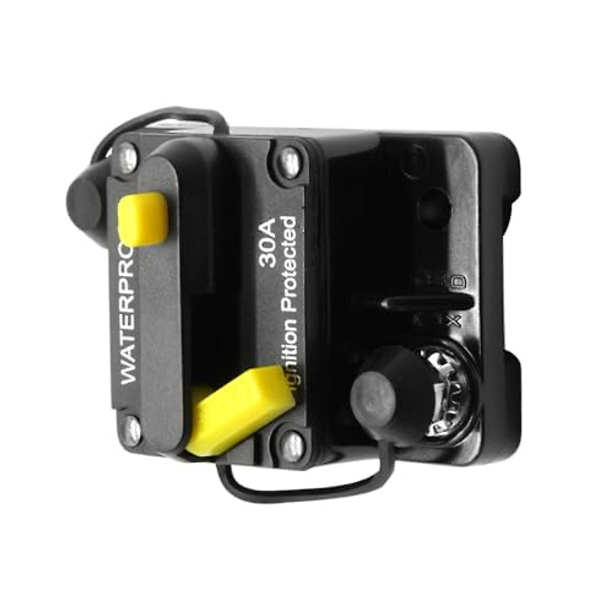 30Amp Circuit Breaker,12V-48V DC Fuse Holder with Reset Button for Car Audio Amps Overload Protection(30A)