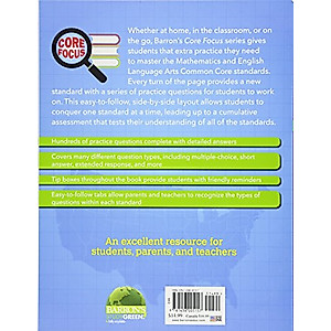 Core Focus Grade 4: Test Practice for Common Core (Barron's Test Prep)