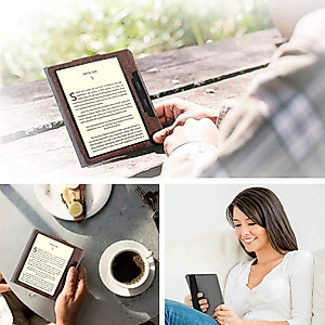 Fintie Folio Case for All-new Kindle Oasis (10th Generation, 2019 Release and 9th Generation, 2017 Release) - Premium PU Leather Slim Fit Cover with Auto Wake Sleep, Vintage Brown