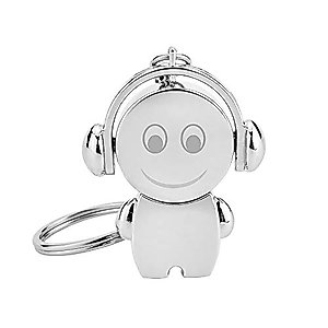 Novelty Cute Cartoon Flash Drive 64GB Thumb Drive Memory Stick for PS4/PC/Laptop/Computer/External Storage Data/Photo/Video(Silver-Smile)