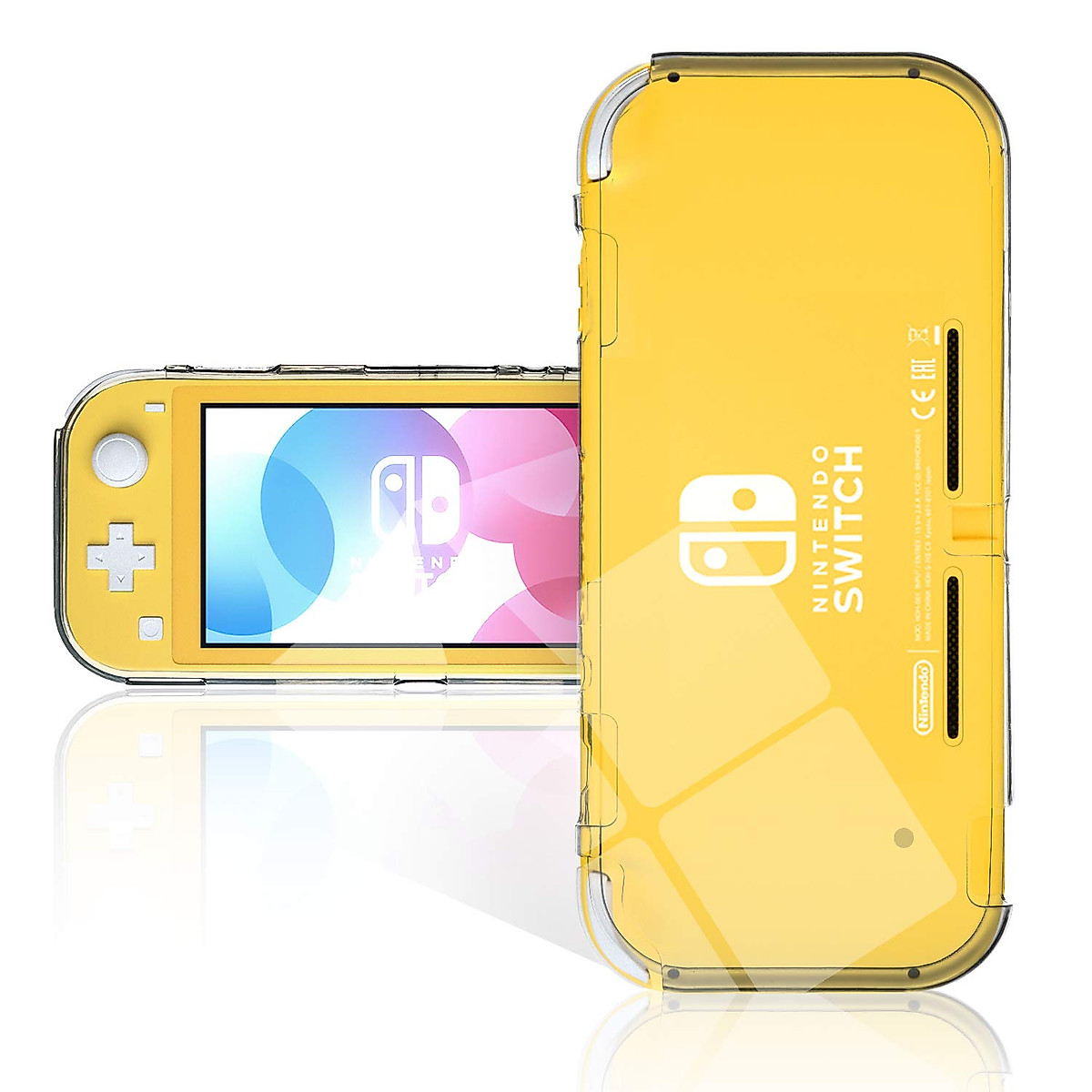 TPU Case for Nintendo Switch Lite, Clear Protective Case for Nintendo Switch Lite with Tempered Glass Screen Protector - Clear
